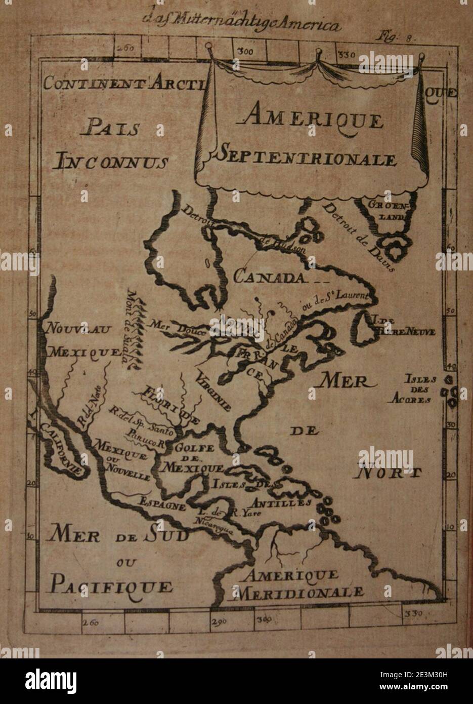 Map of North America, 1685 Stock Photo - Alamy