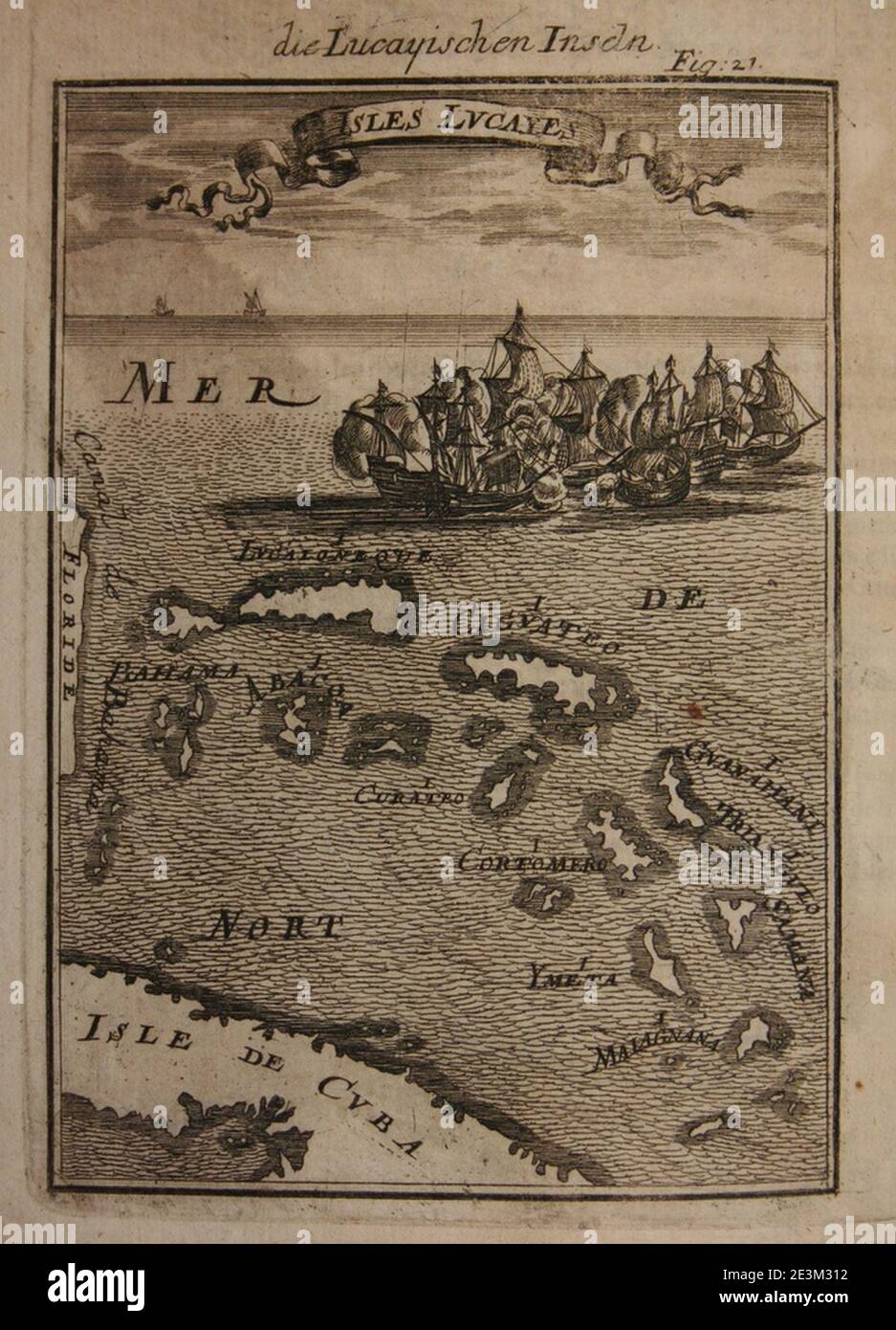 Map of the bahamas hi-res stock photography and images - Alamy