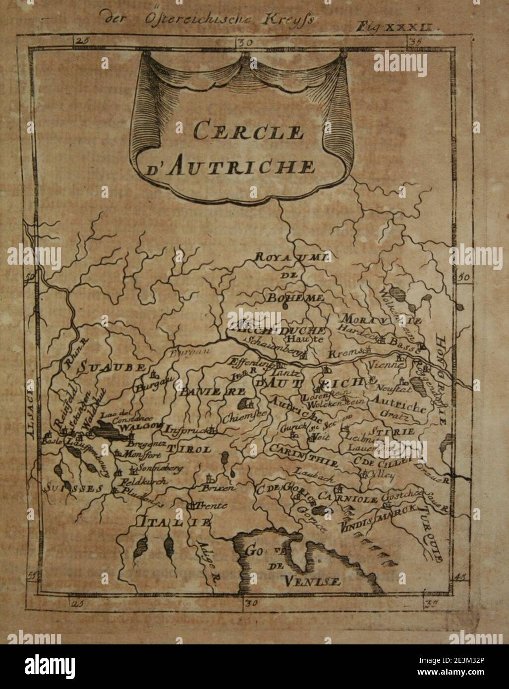 Map of Austria, 1685 Stock Photo - Alamy