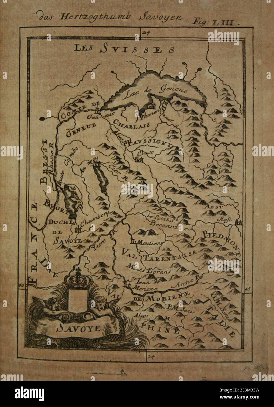 Savoy map hi-res stock photography and images - Alamy