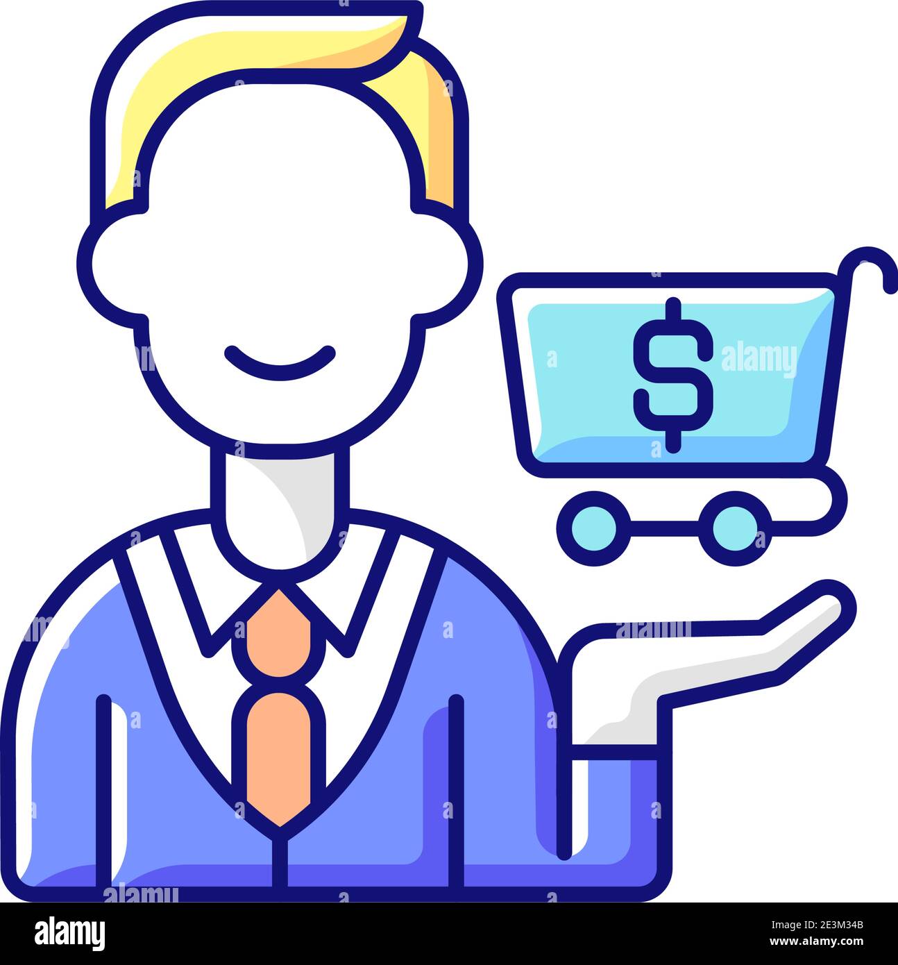 Purchasing department RGB color icon Stock Vector Image & Art - Alamy