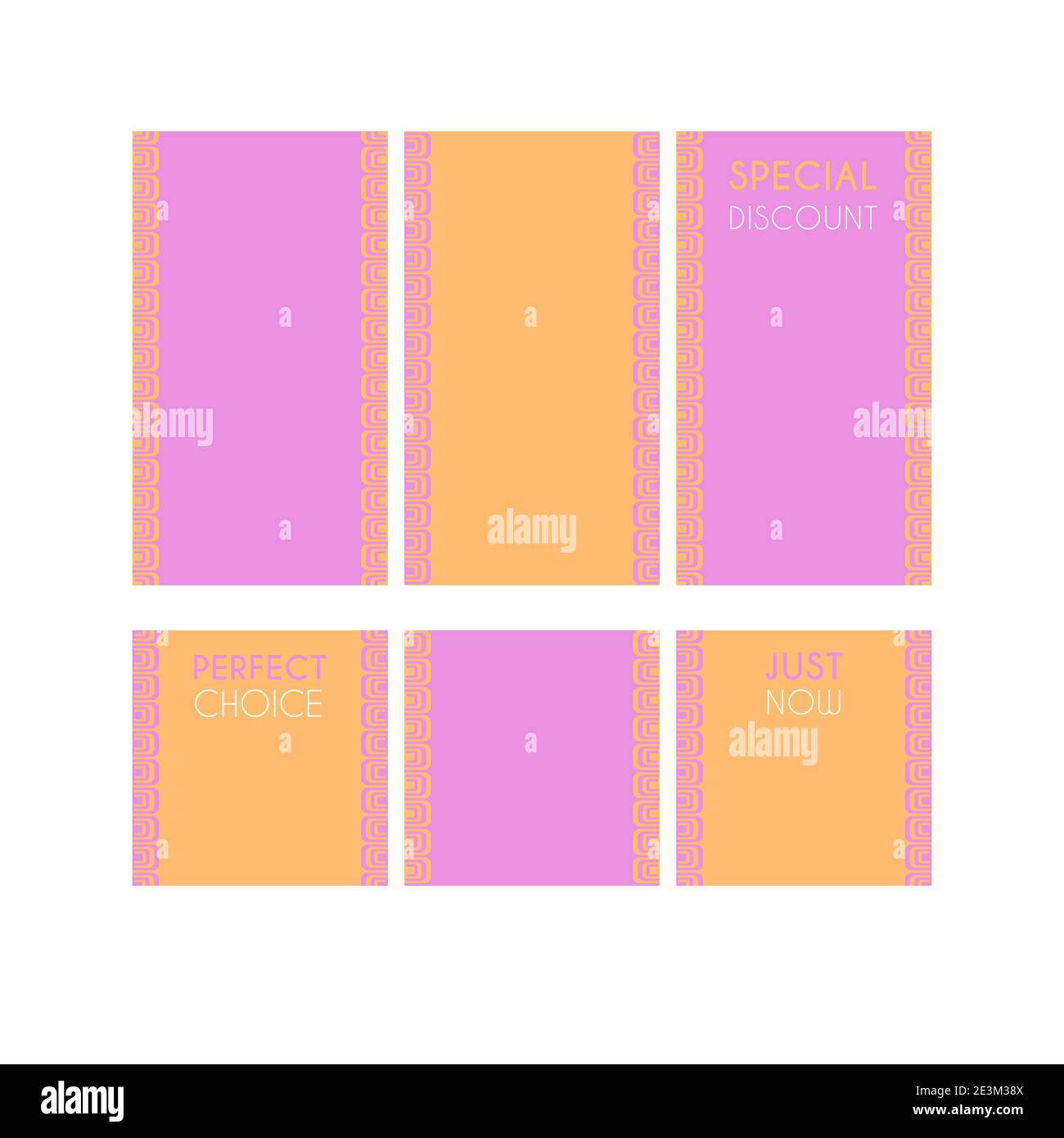 Modern decorative vector frames. Editable design templates for web ...