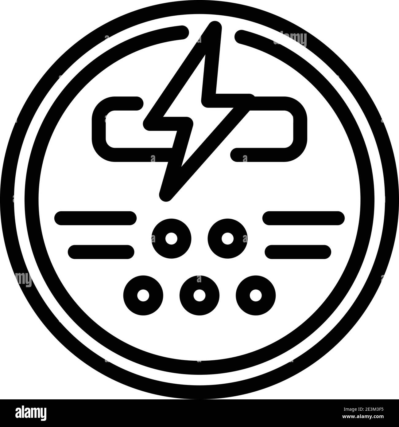 Gauge energy consumption icon. Outline gauge energy consumption vector ...