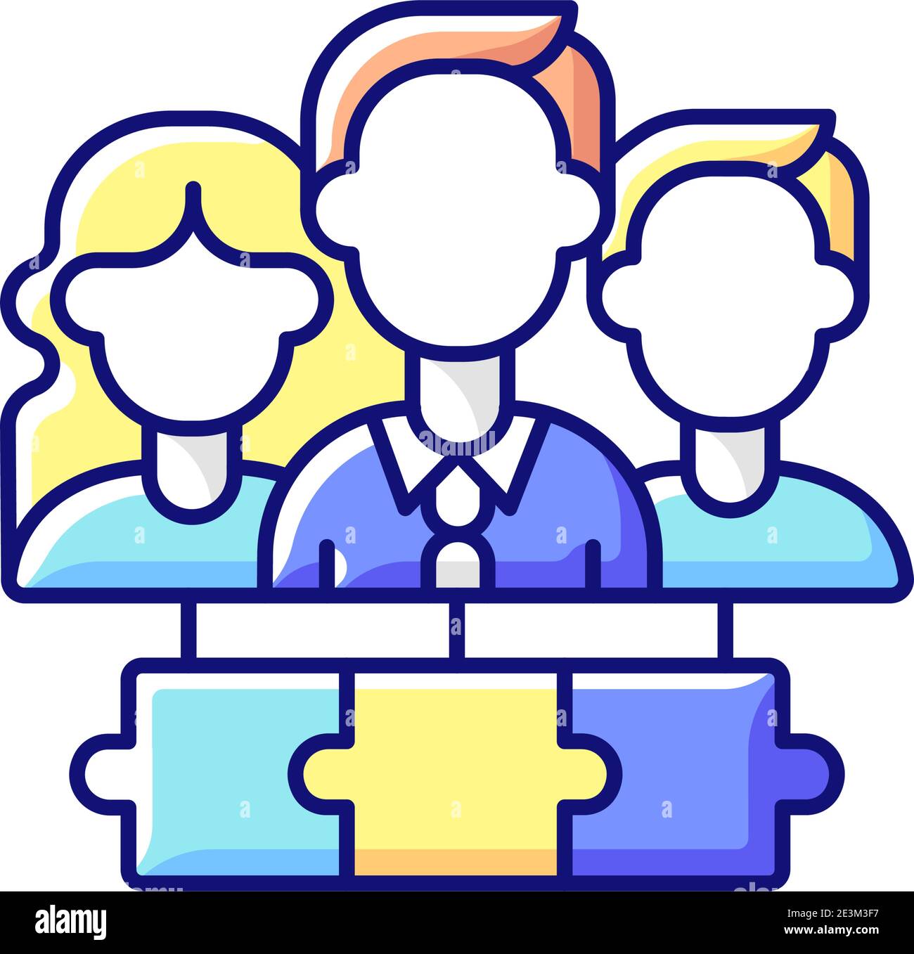 Team RGB color icon Stock Vector Image & Art - Alamy