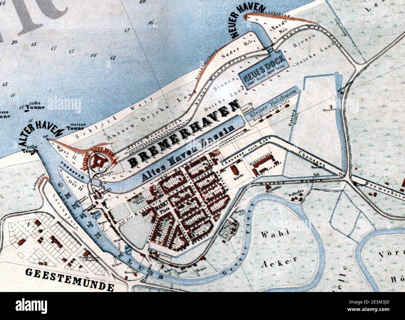 Bremerhaven map hi-res stock photography and images - Alamy