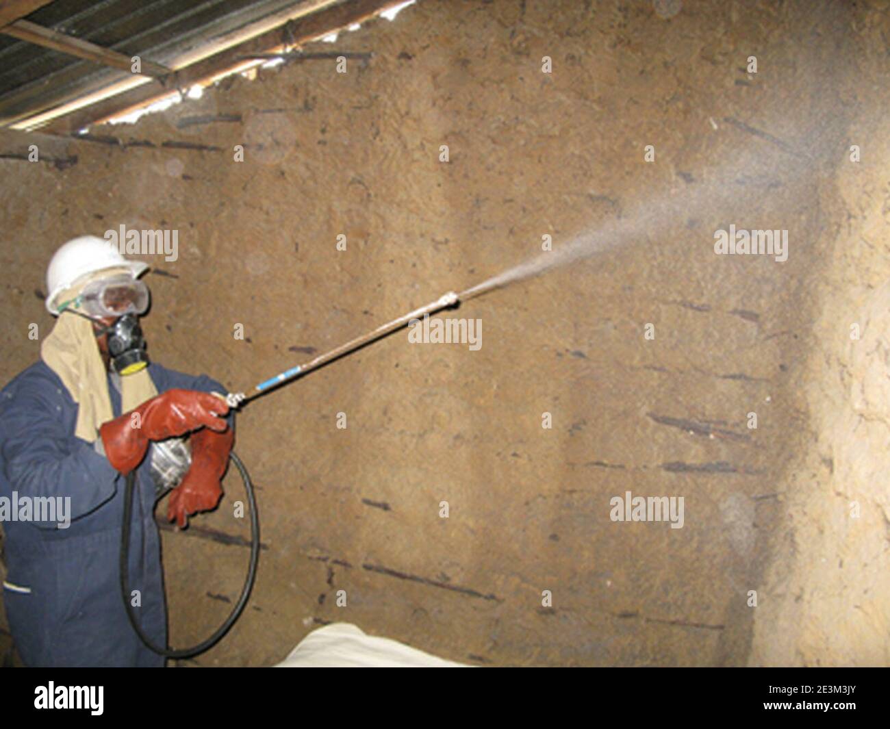 Malaria prevention-Indoor Residual Spraying (IRS)-USAID Stock Photo - Alamy