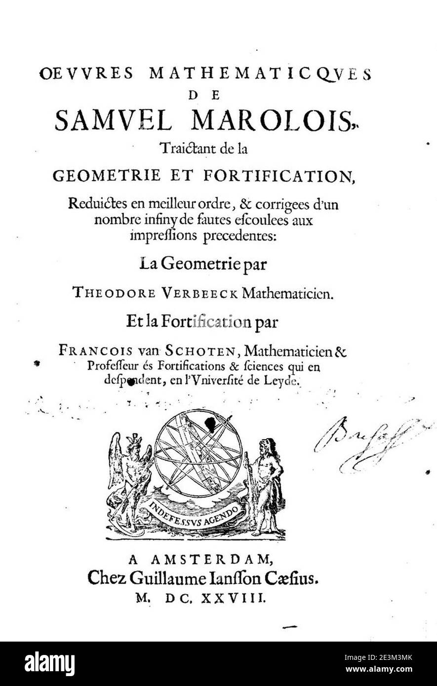 Marolois, Samuel Opera mathematica, 1633 BEIC 195898 Stock Photo - Alamy