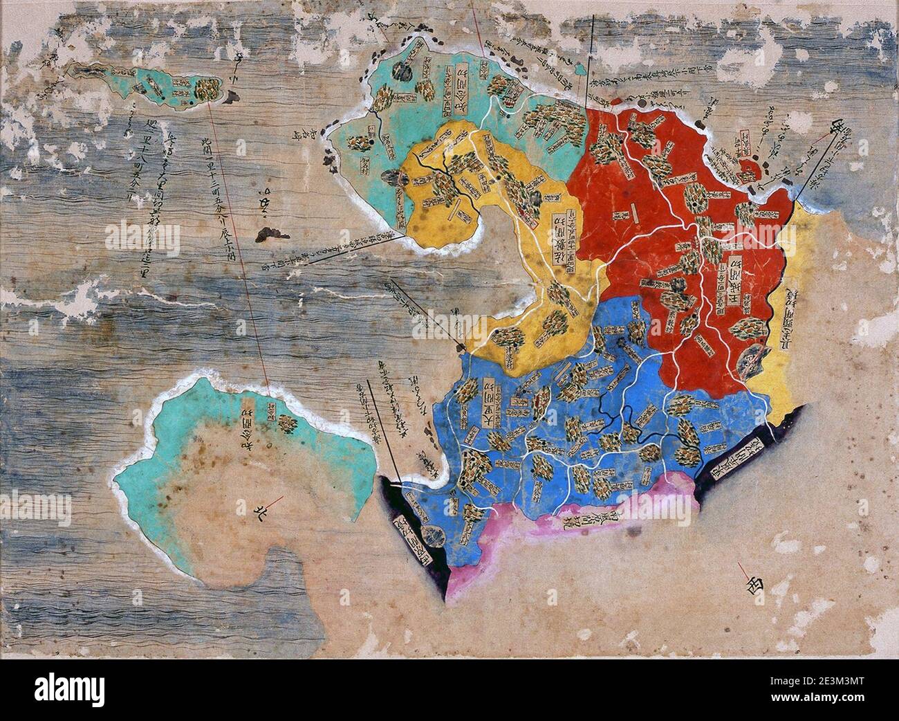 Map of Chinen Magiri Stock Photo - Alamy