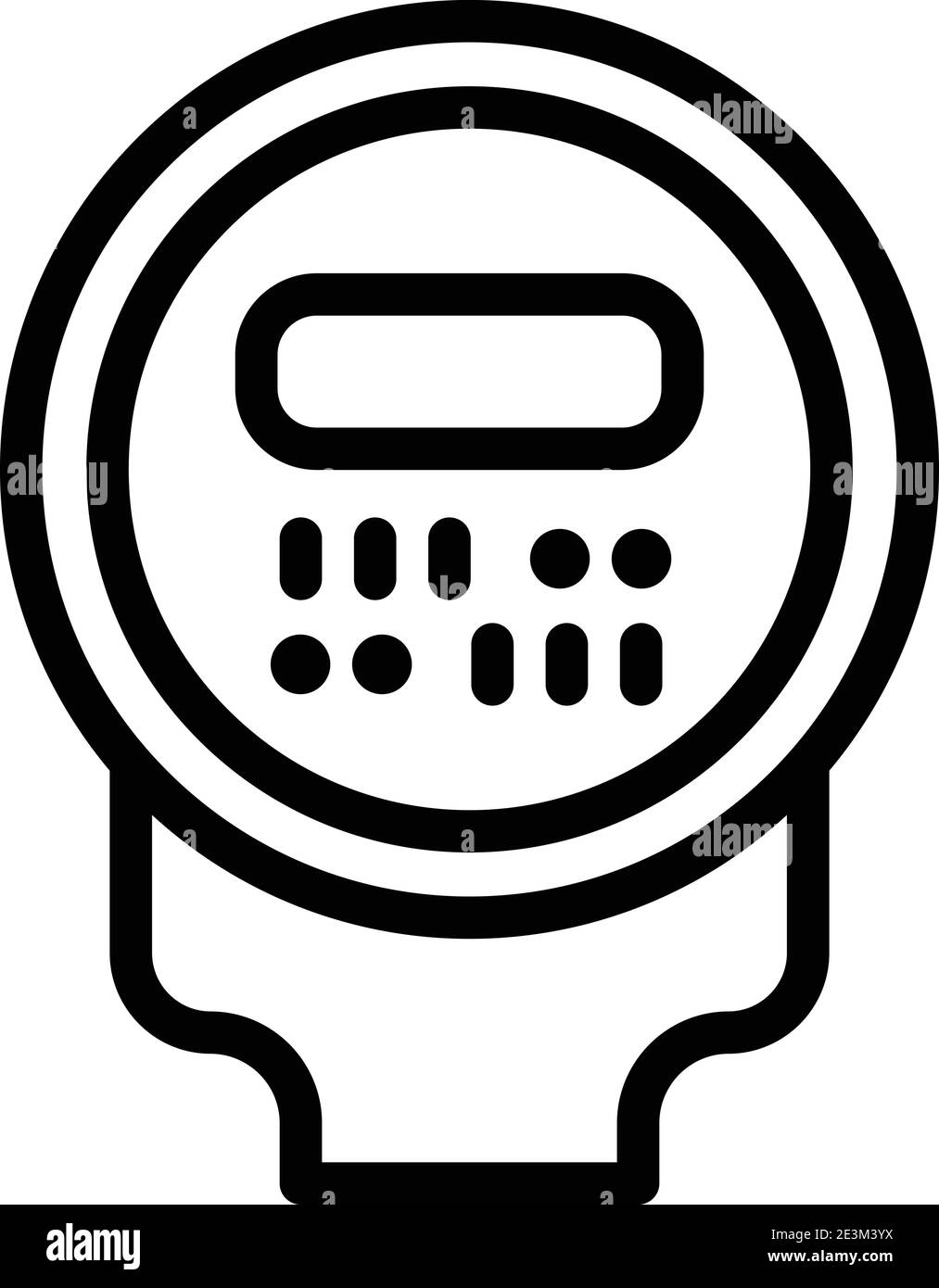 Home consumption counter icon. Outline home consumption counter vector ...