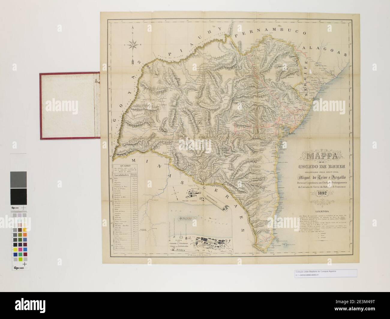 Mapa do Estado da Bahia Stock Photo - Alamy