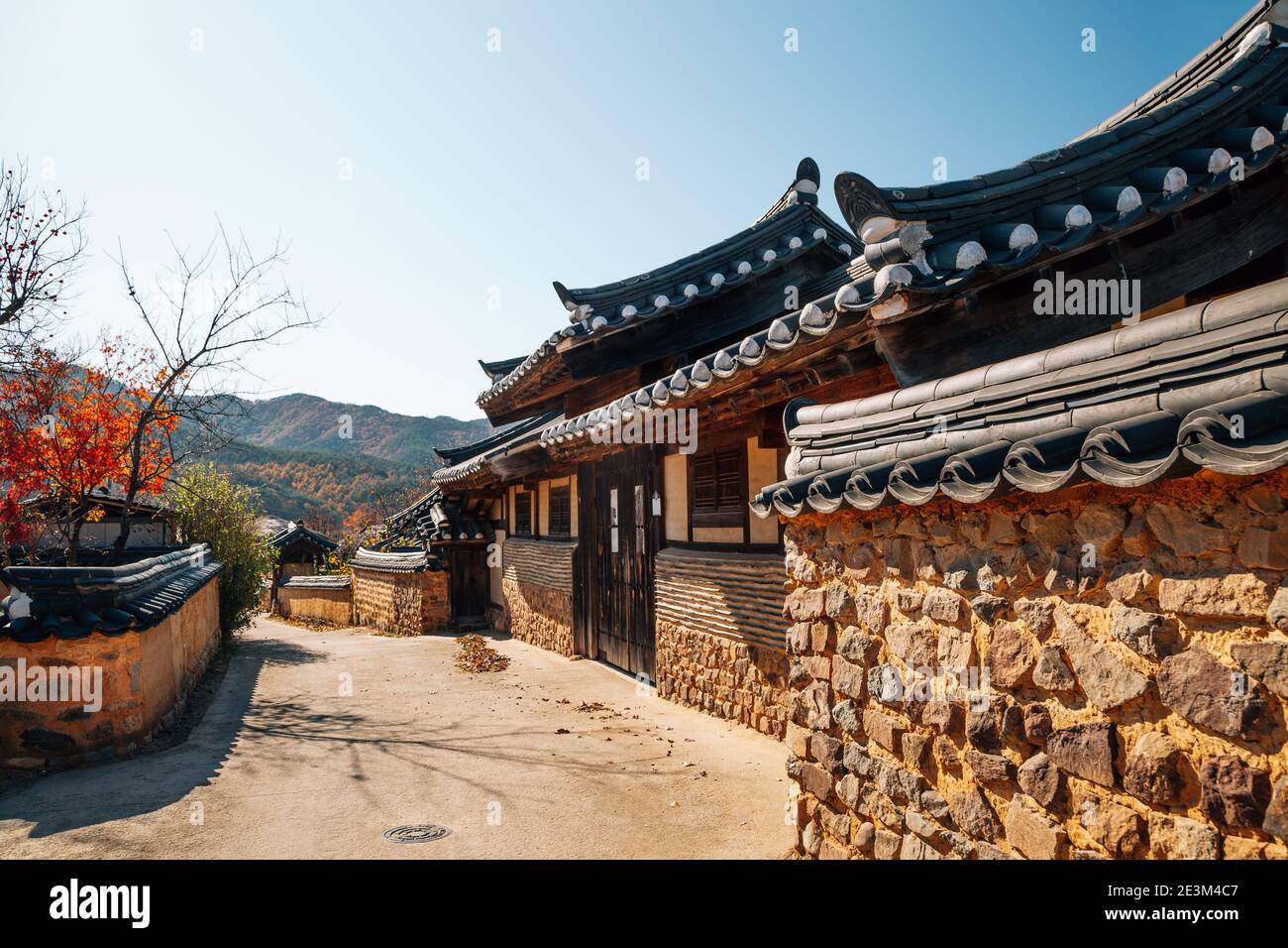 Andong Hahoe Folk Village at autumn in Andong, Korea Stock Photo - Alamy