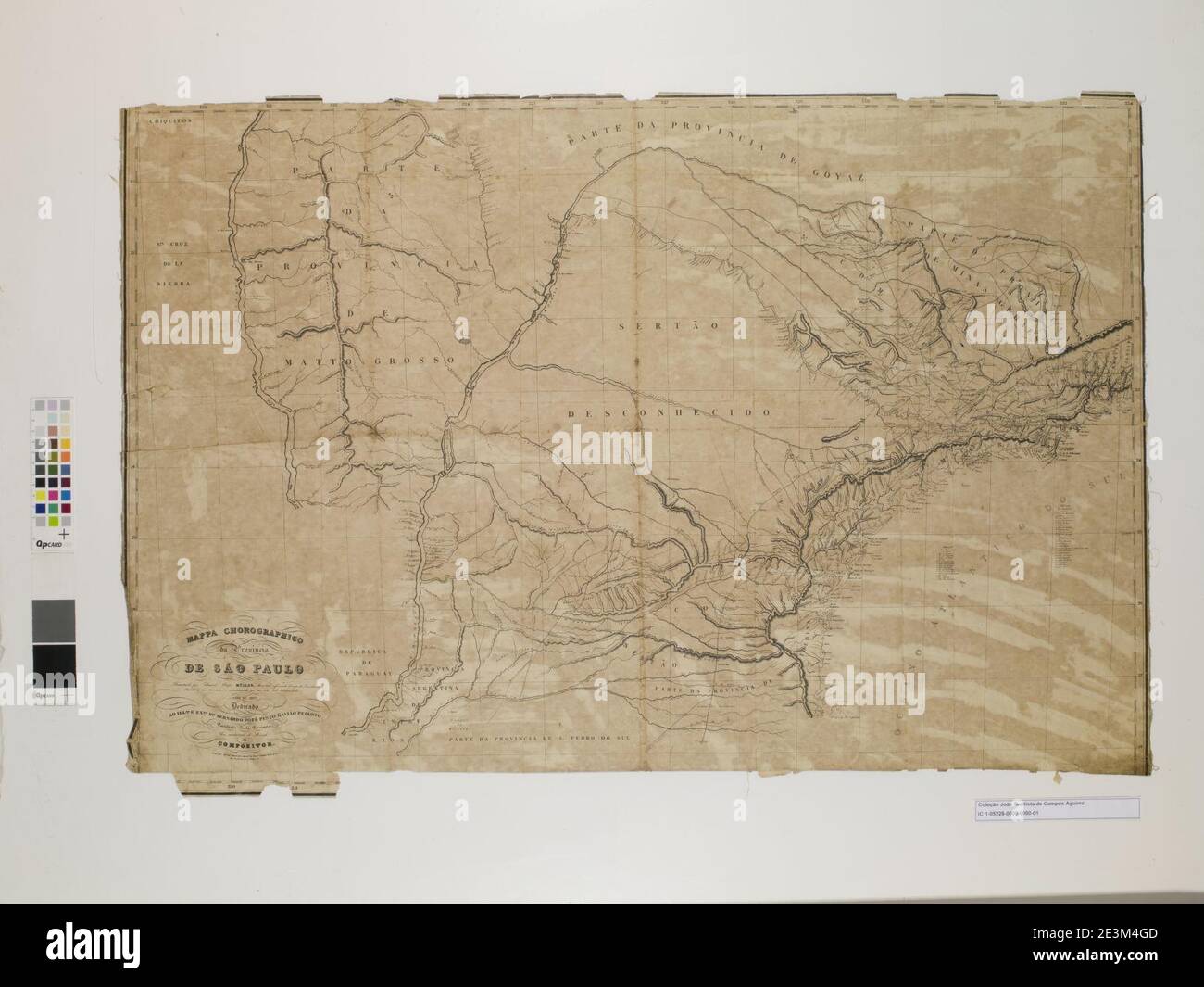 Mapa Corográfico da Província de São Paulo Stock Photo - Alamy