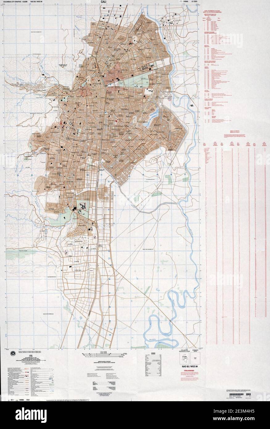 Map of Cali - 1995 Stock Photo - Alamy