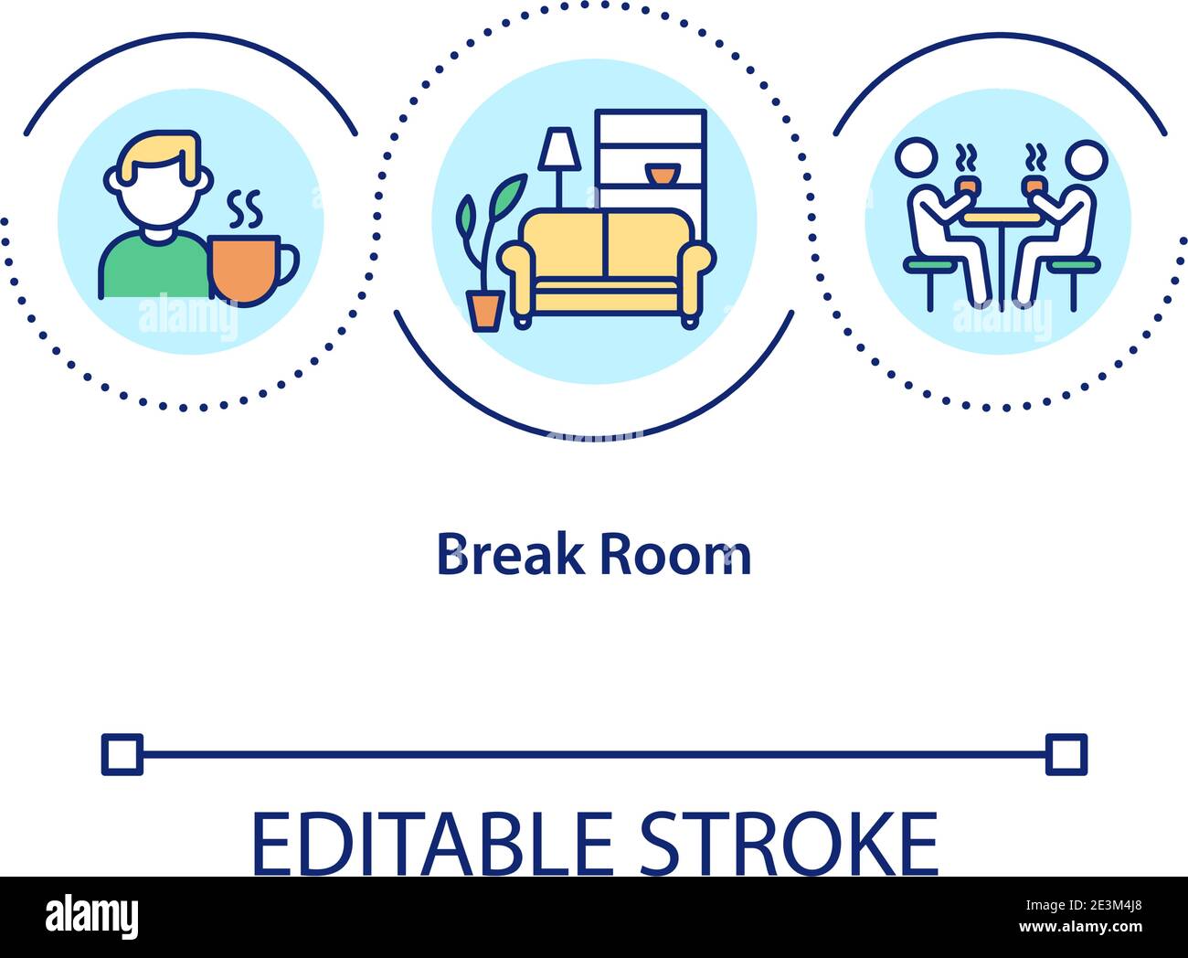 Break room concept icon Stock Vector Image & Art - Alamy