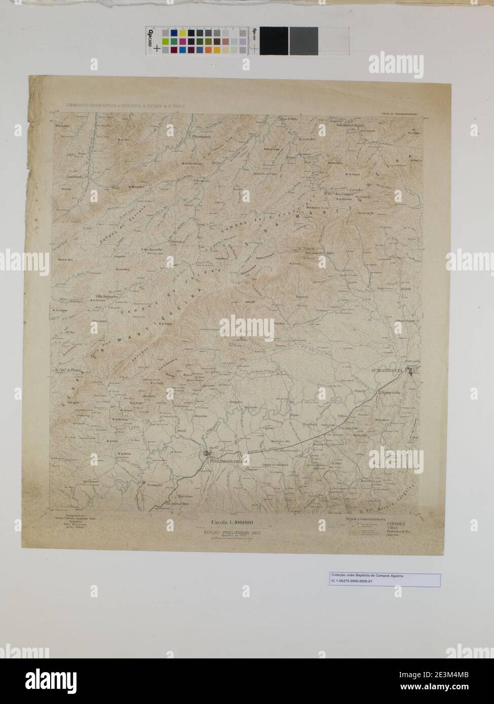 Mapa da Comissão Geográfica e Geológica do Estado de São Paulo - Folha ...