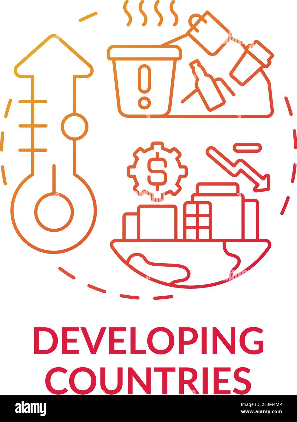 Developing countries concept icon Stock Vector Image & Art - Alamy