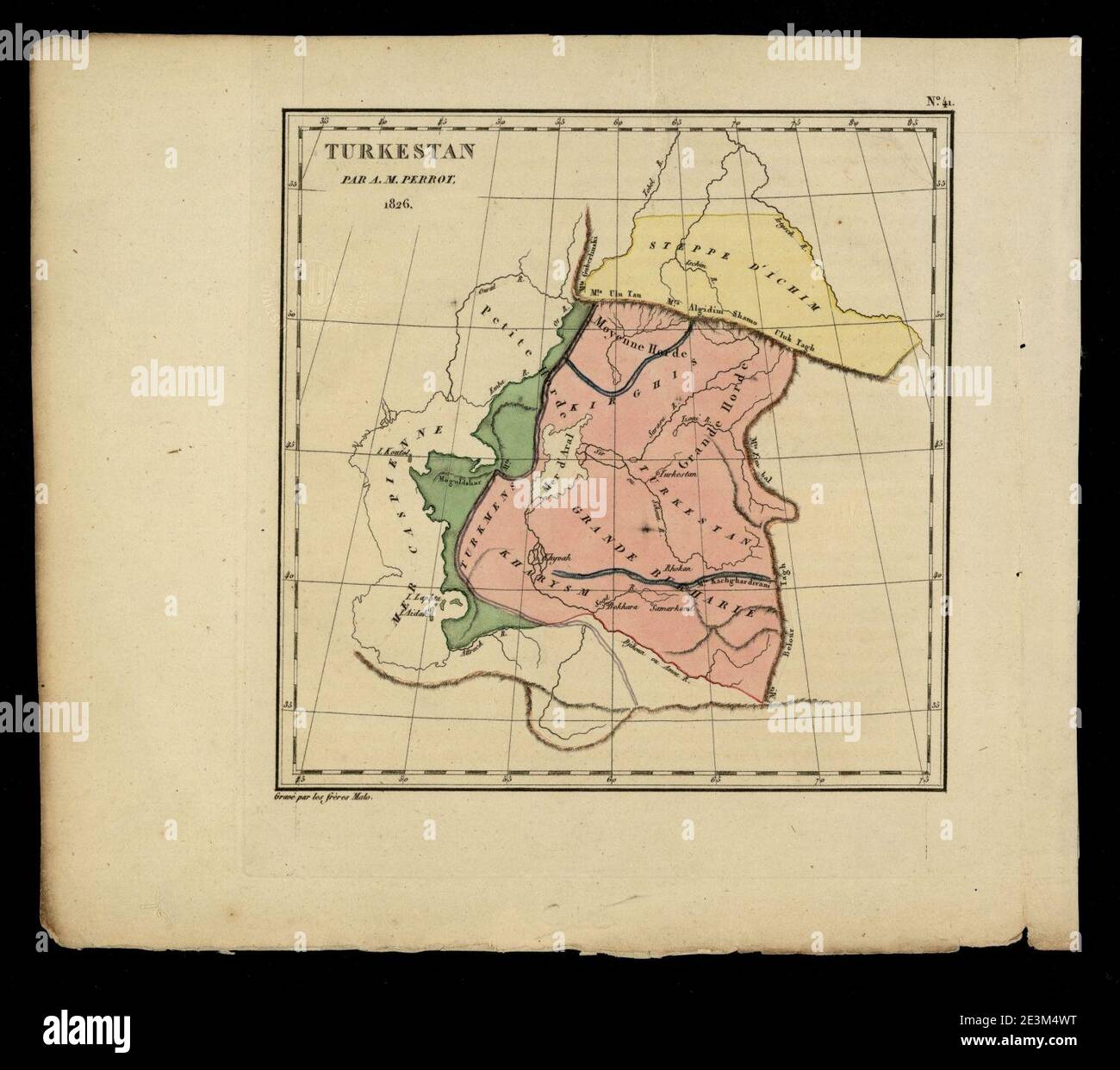 Turkestan map hi-res stock photography and images - Alamy