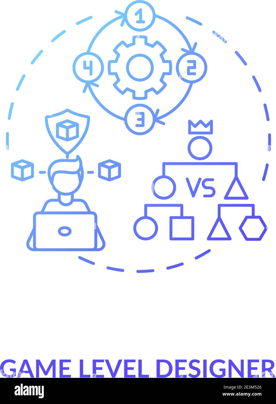 Game level designer concept icon Stock Vector Image & Art - Alamy