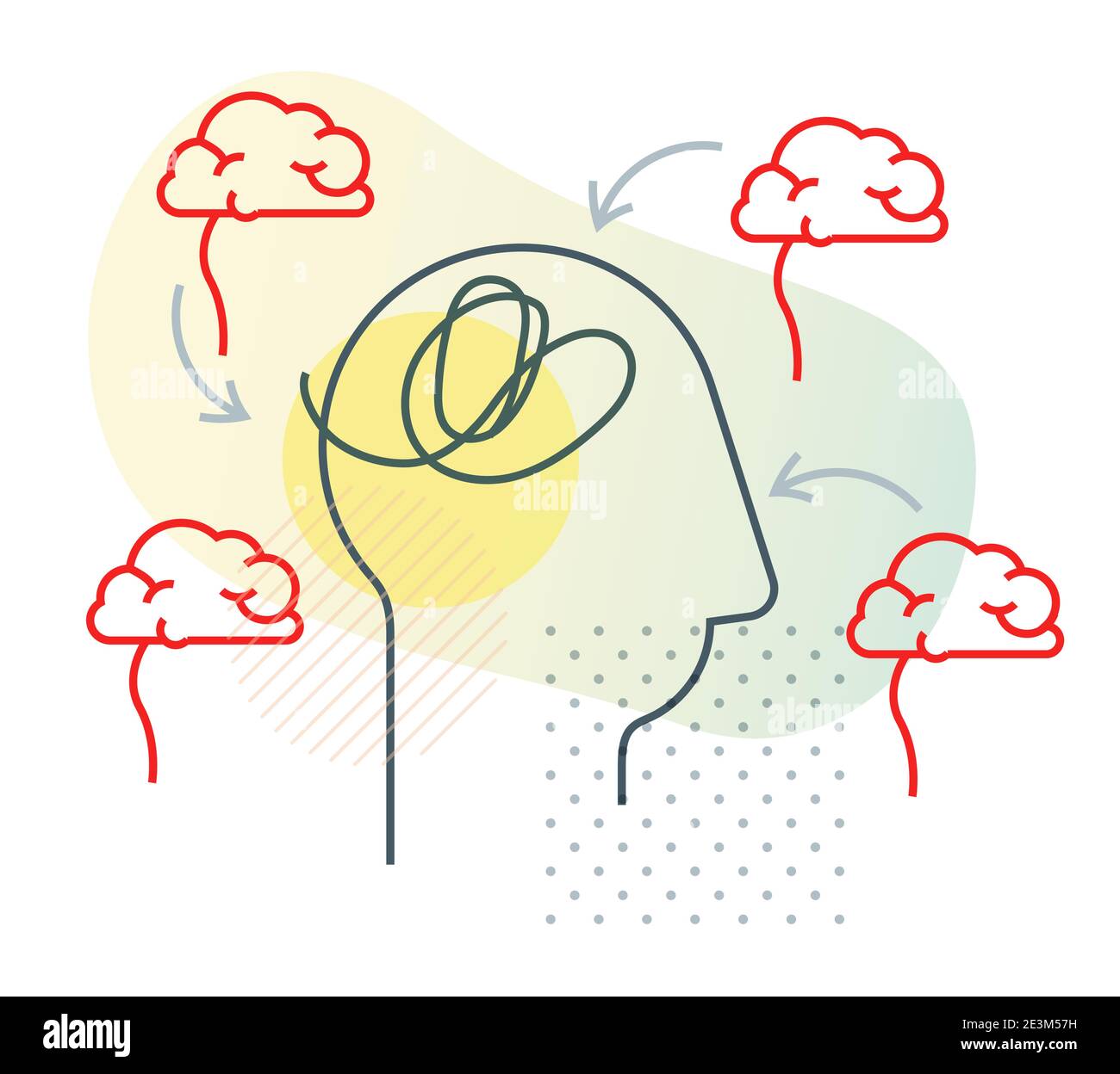 Design Thinking - Brainstorming - Illustration as EPS 10 File Stock ...