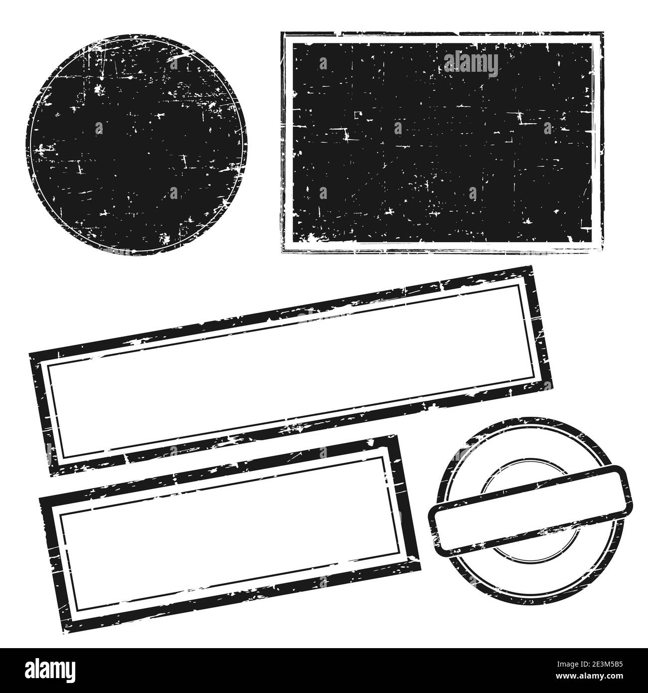 Vector grunge Stamps without text. Set of Stamps Stock Vector Image ...