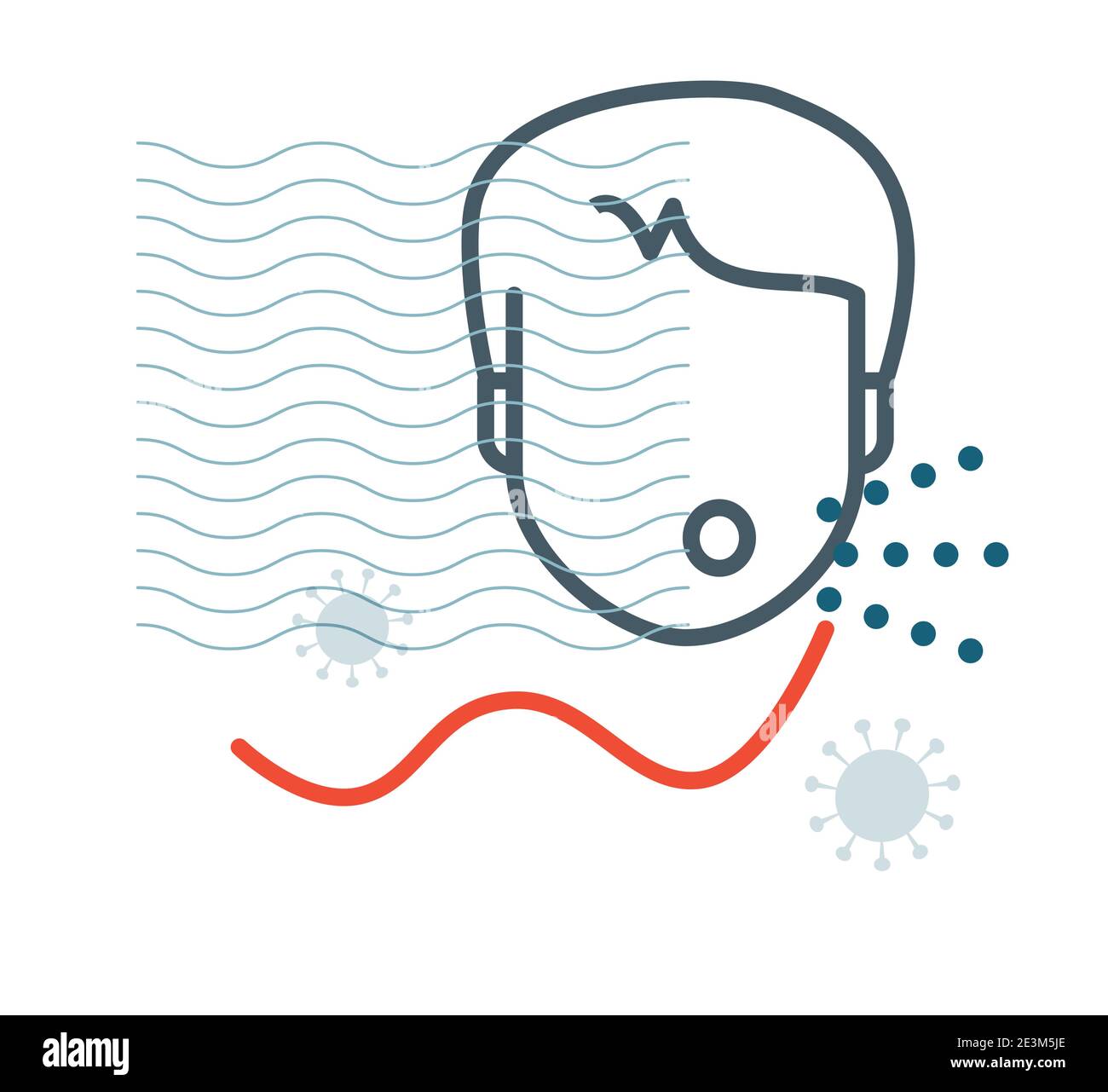 Novel Coronavirus - COVID-19 - Dry Cough - Icon as EPS 10 File Stock ...