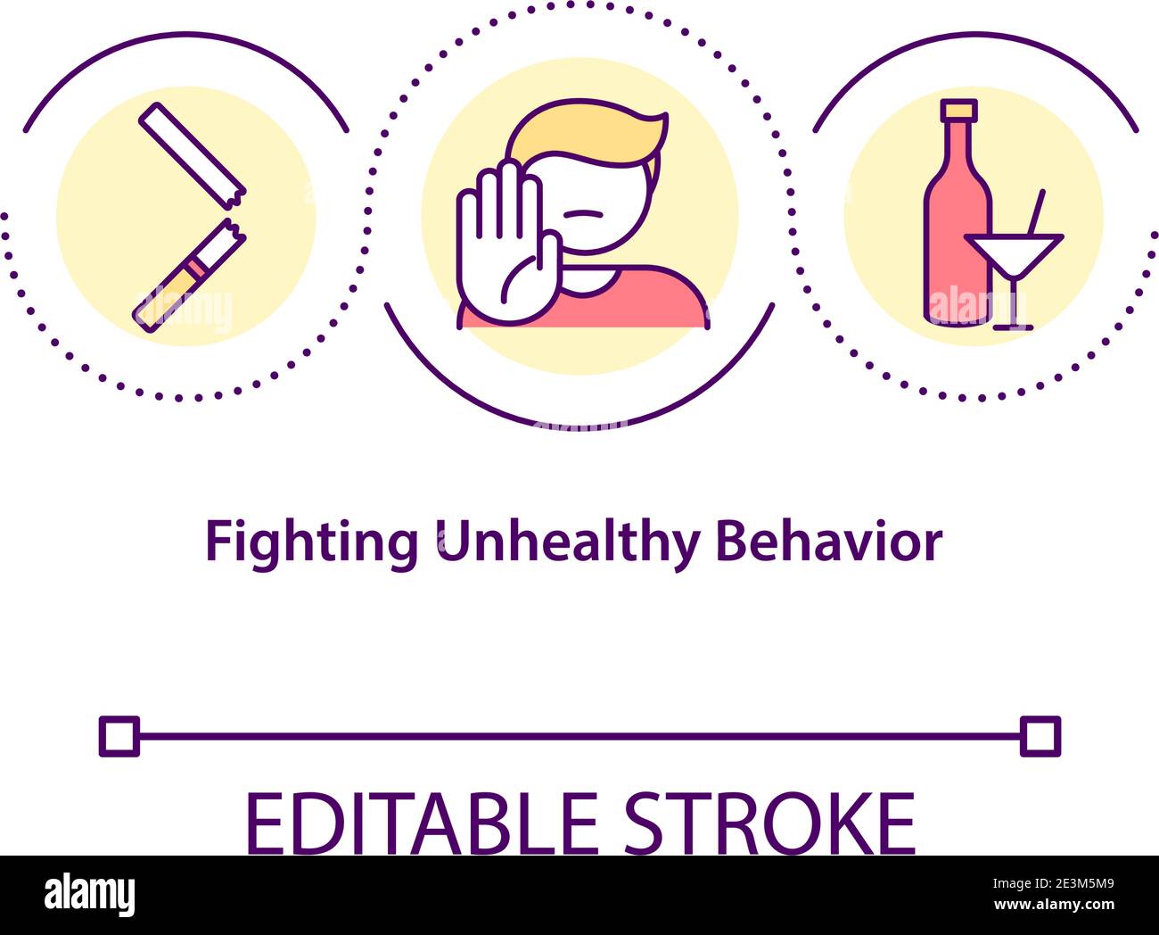 Unhealthy work environment Stock Vector Images - Alamy