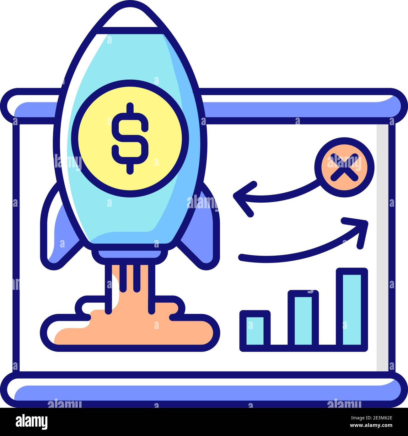 Business model RGB color icon Stock Vector Image & Art - Alamy