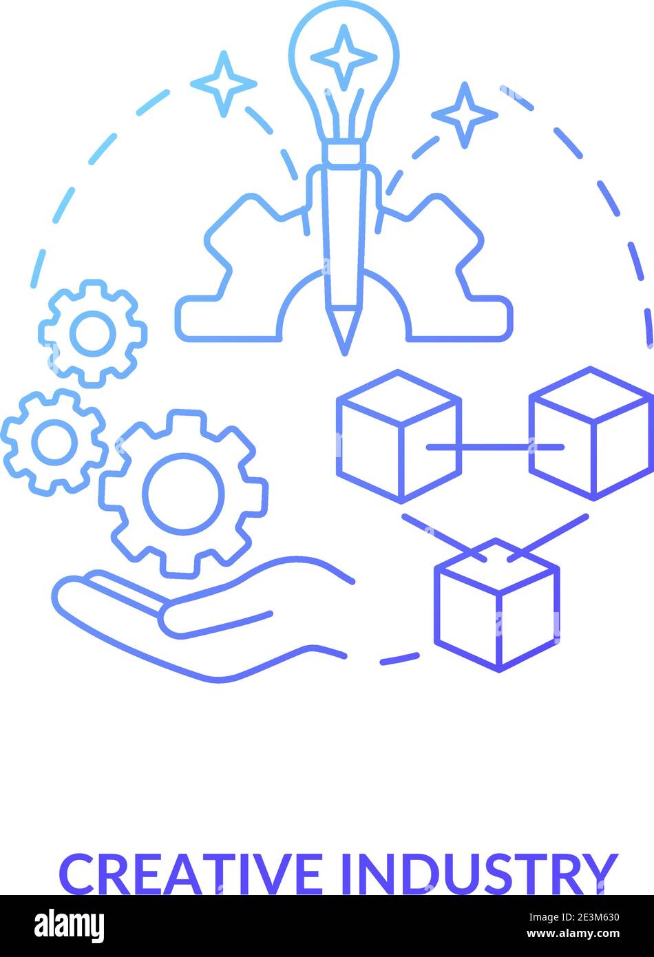 Creative industry concept icon Stock Vector Image & Art - Alamy
