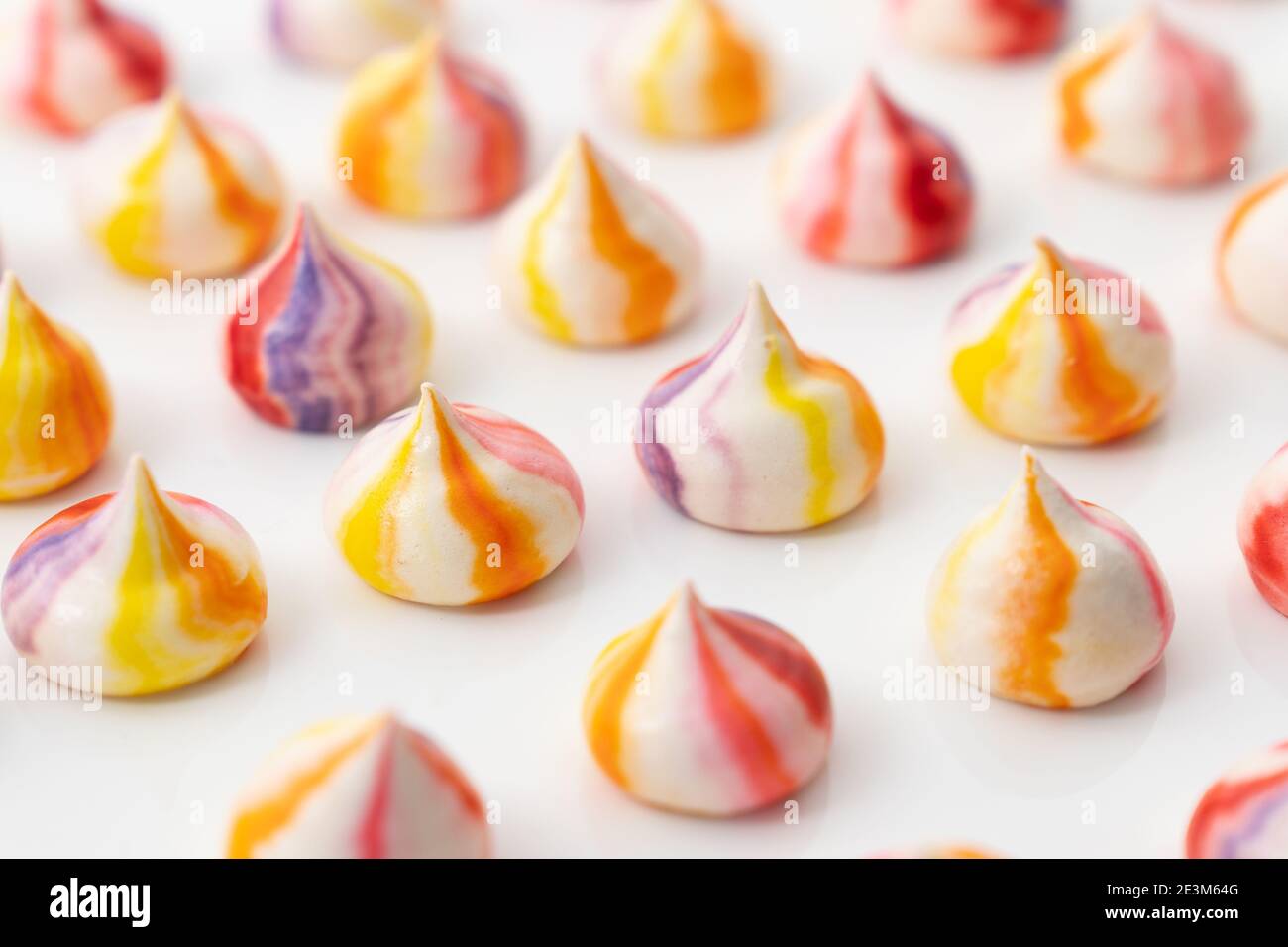 Colorful French meringue cookies Stock Photo - Alamy