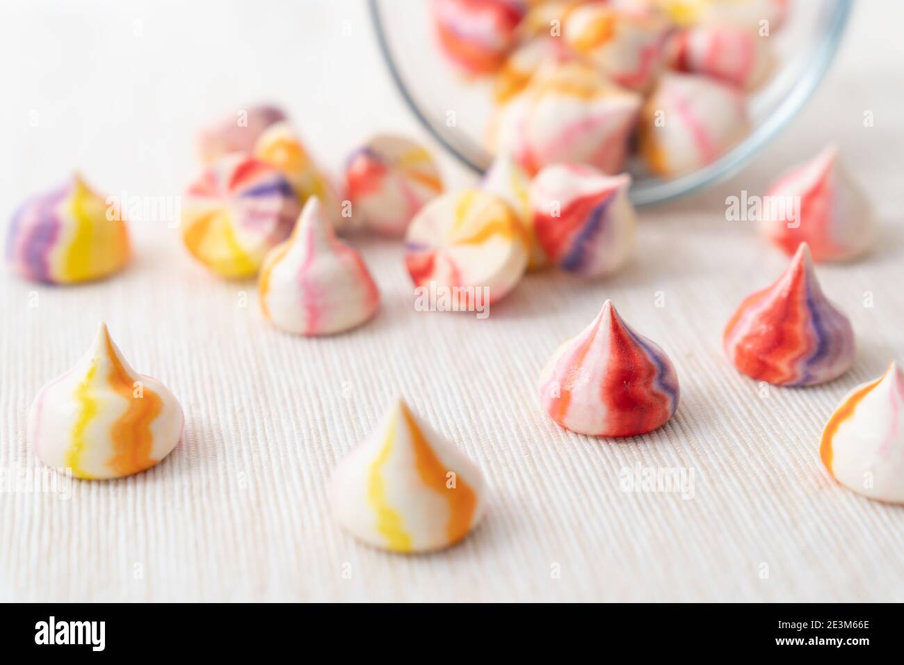 Colorful French meringue cookies Stock Photo - Alamy