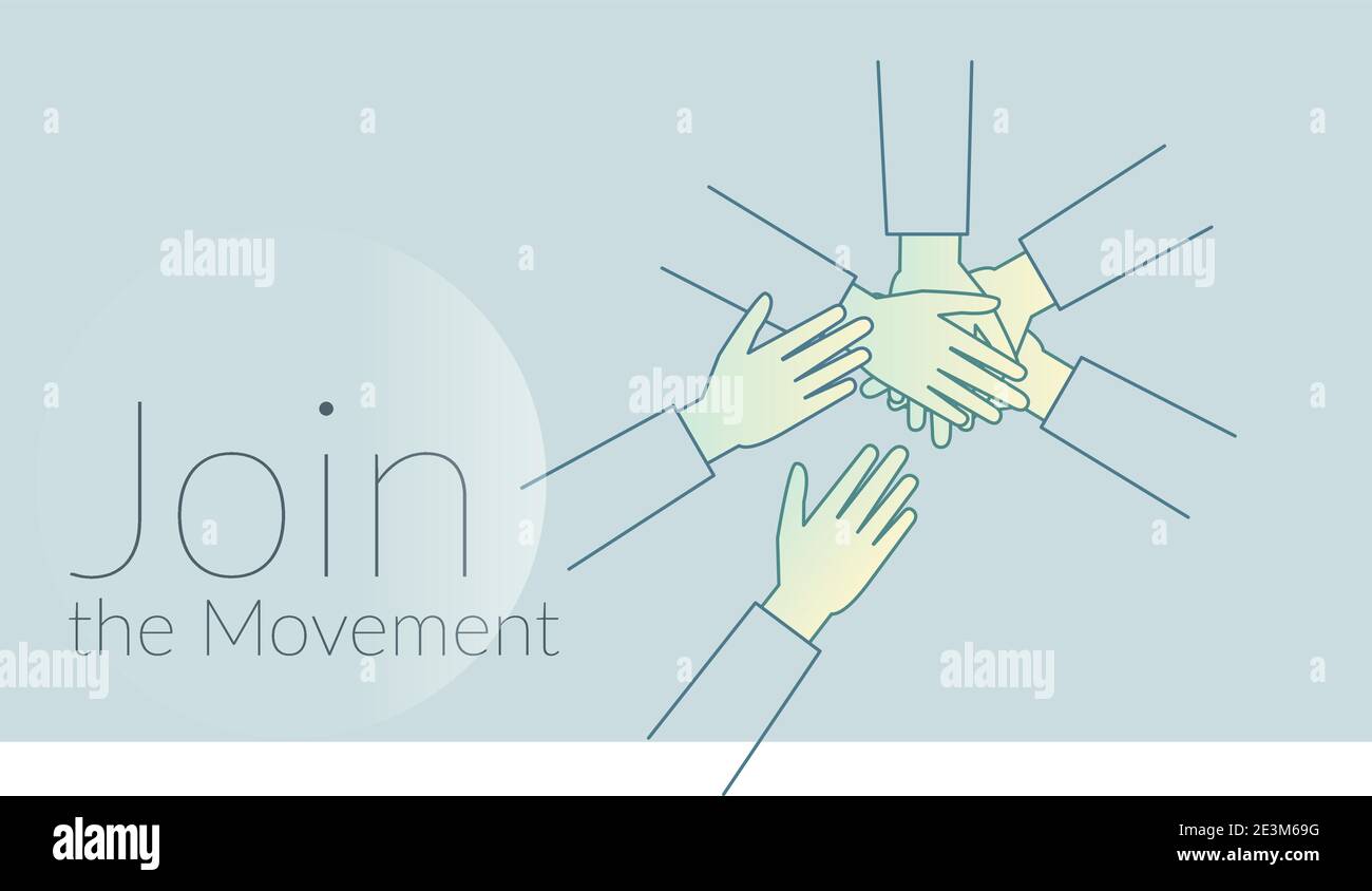 Join Movement Abstract Stock illustration as EPS 10 File Stock Vector ...