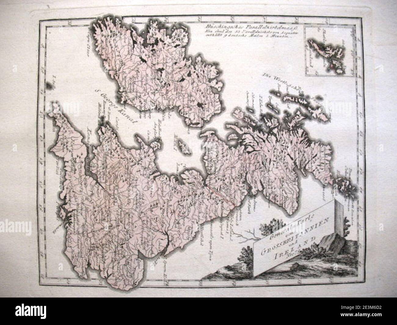 Map of the United Kingdom in 1791 by Reilly 078 Stock Photo - Alamy