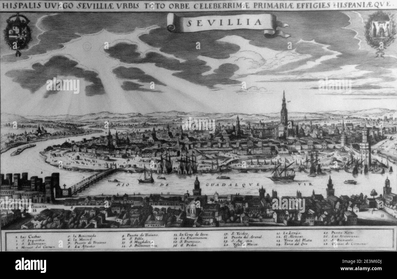 Map of seville hi-res stock photography and images - Alamy