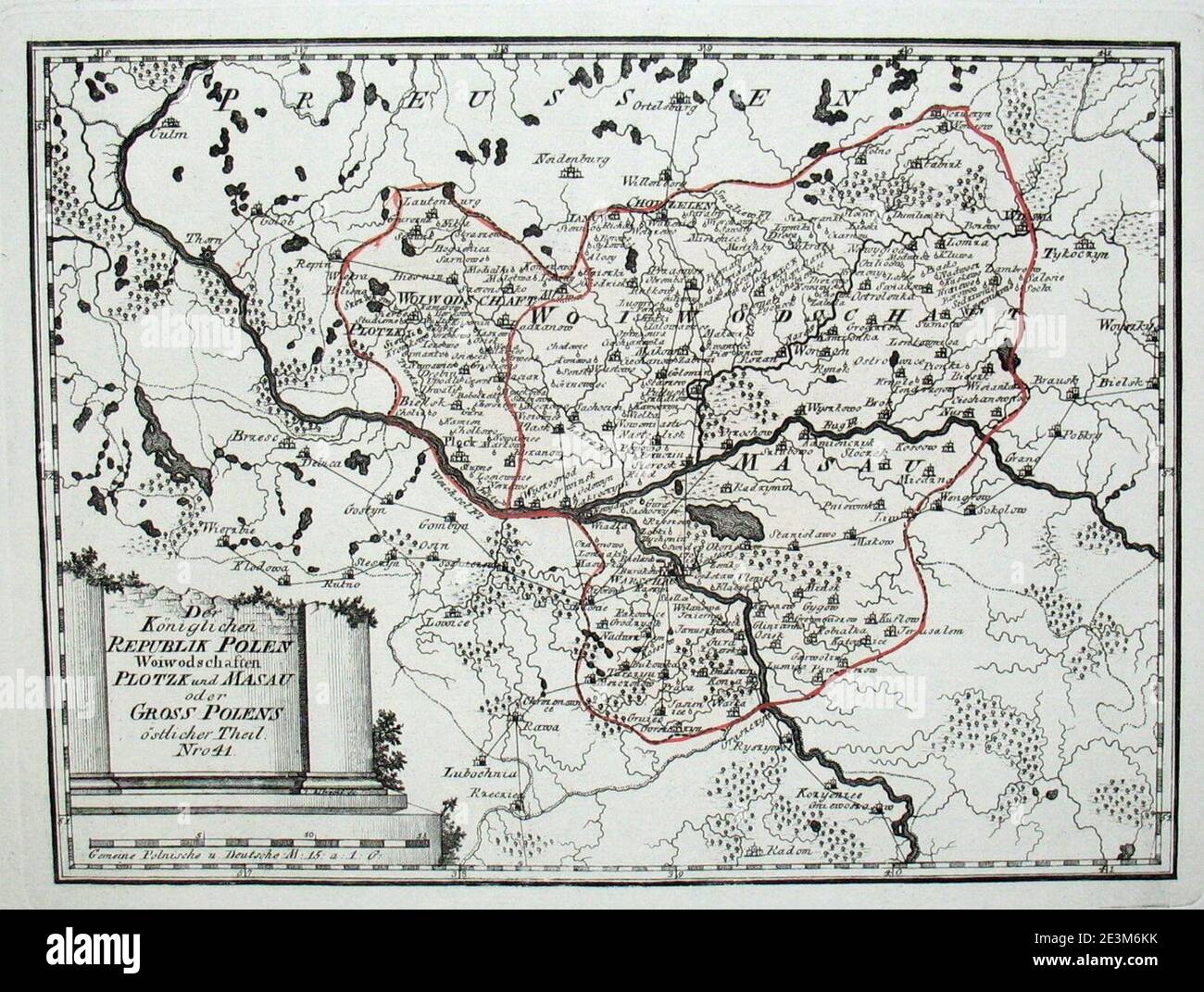 Map of Poland in 1791 by Reilly 041 1 Stock Photo - Alamy