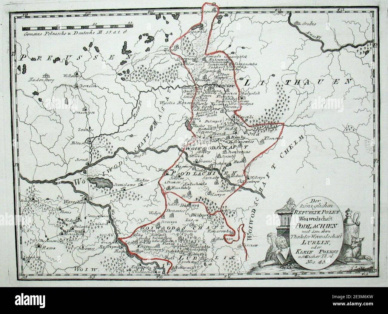 Map of Poland in 1791 by Reilly 043 1 Stock Photo - Alamy