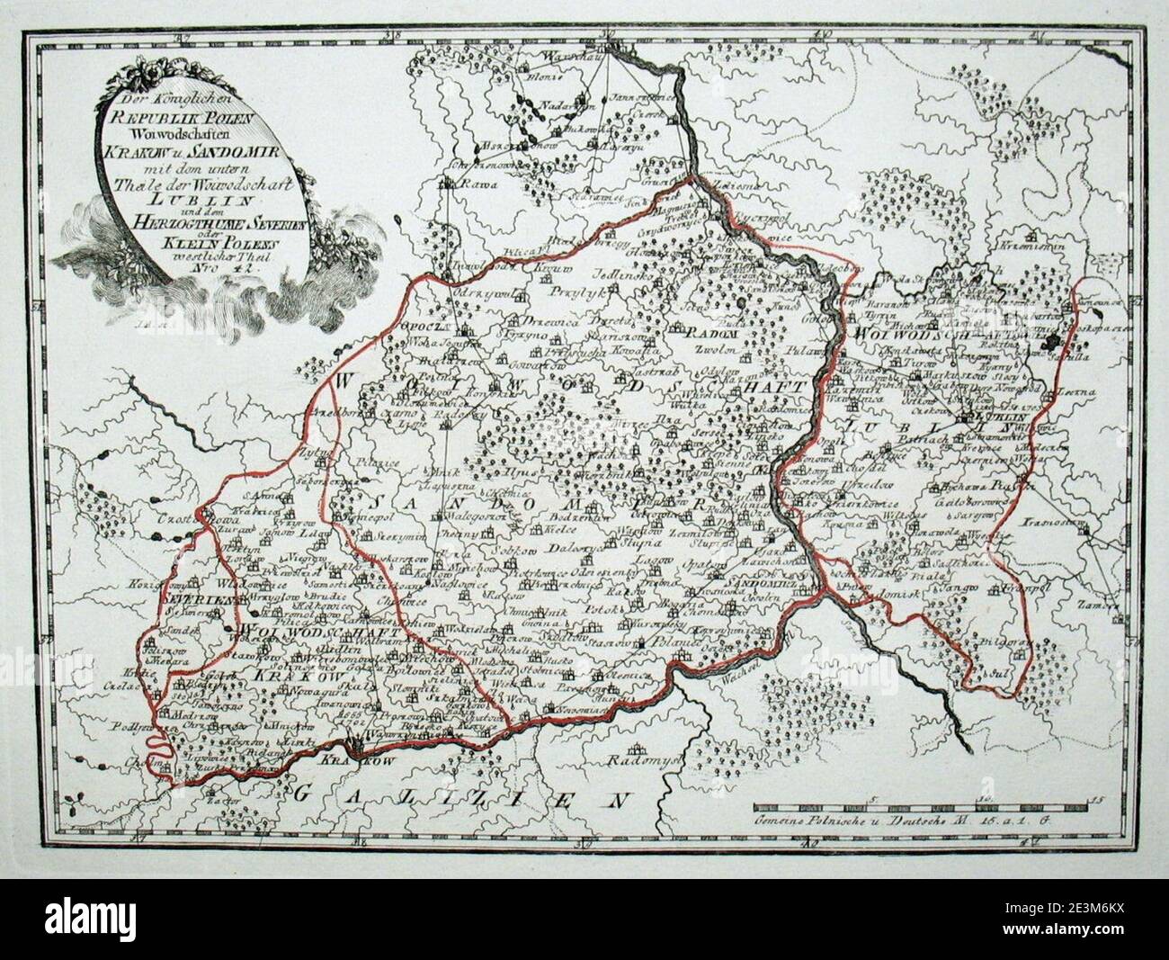 Map of Poland in 1791 by Reilly 042 Stock Photo - Alamy