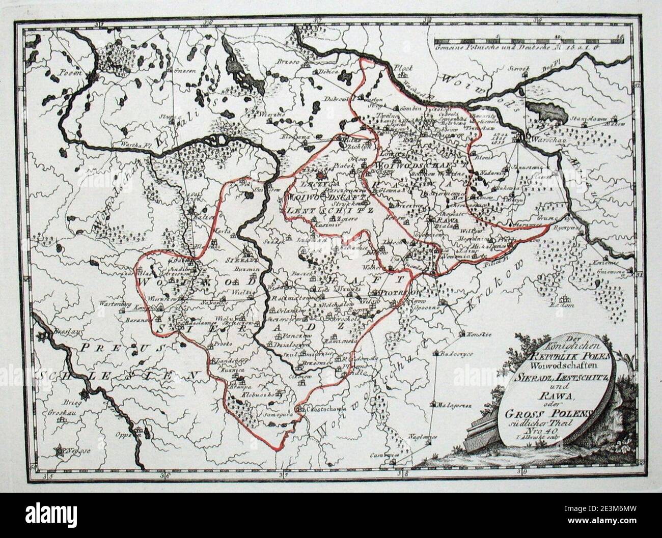 Map of Poland in 1791 by Reilly 040 Stock Photo - Alamy