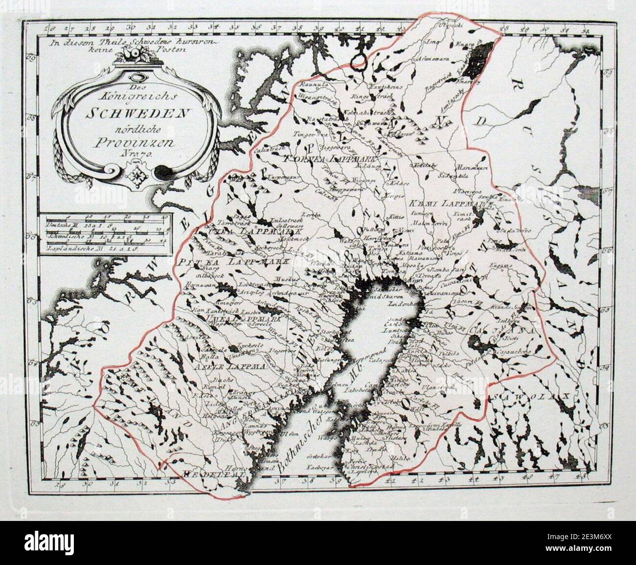 Map of Sweden in 1791 by Reilly 070 Stock Photo - Alamy