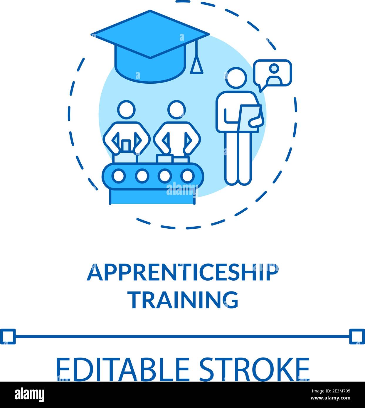 Apprenticeship training concept icon Stock Vector Image & Art - Alamy