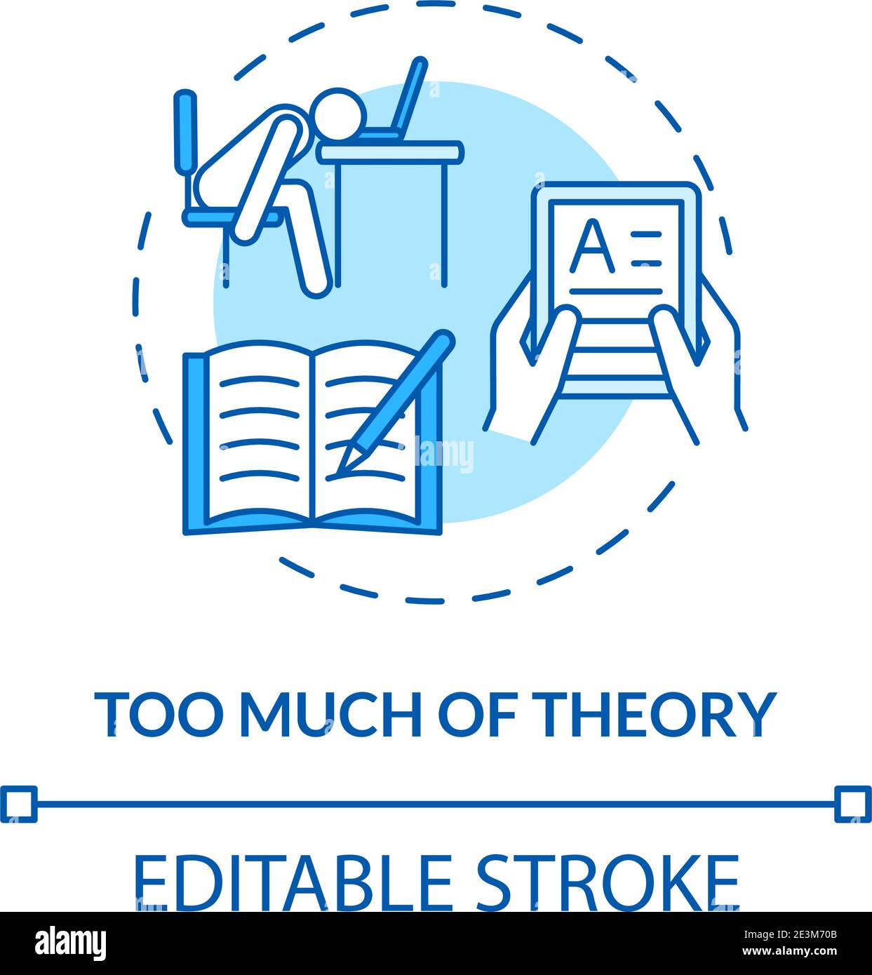 Too much theory concept icon Stock Vector Image & Art - Alamy