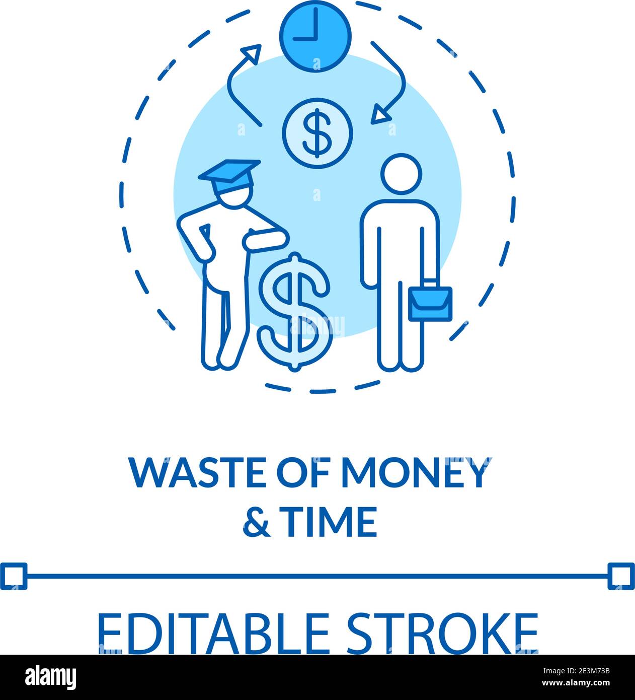 Money wasting Stock Vector Images - Alamy