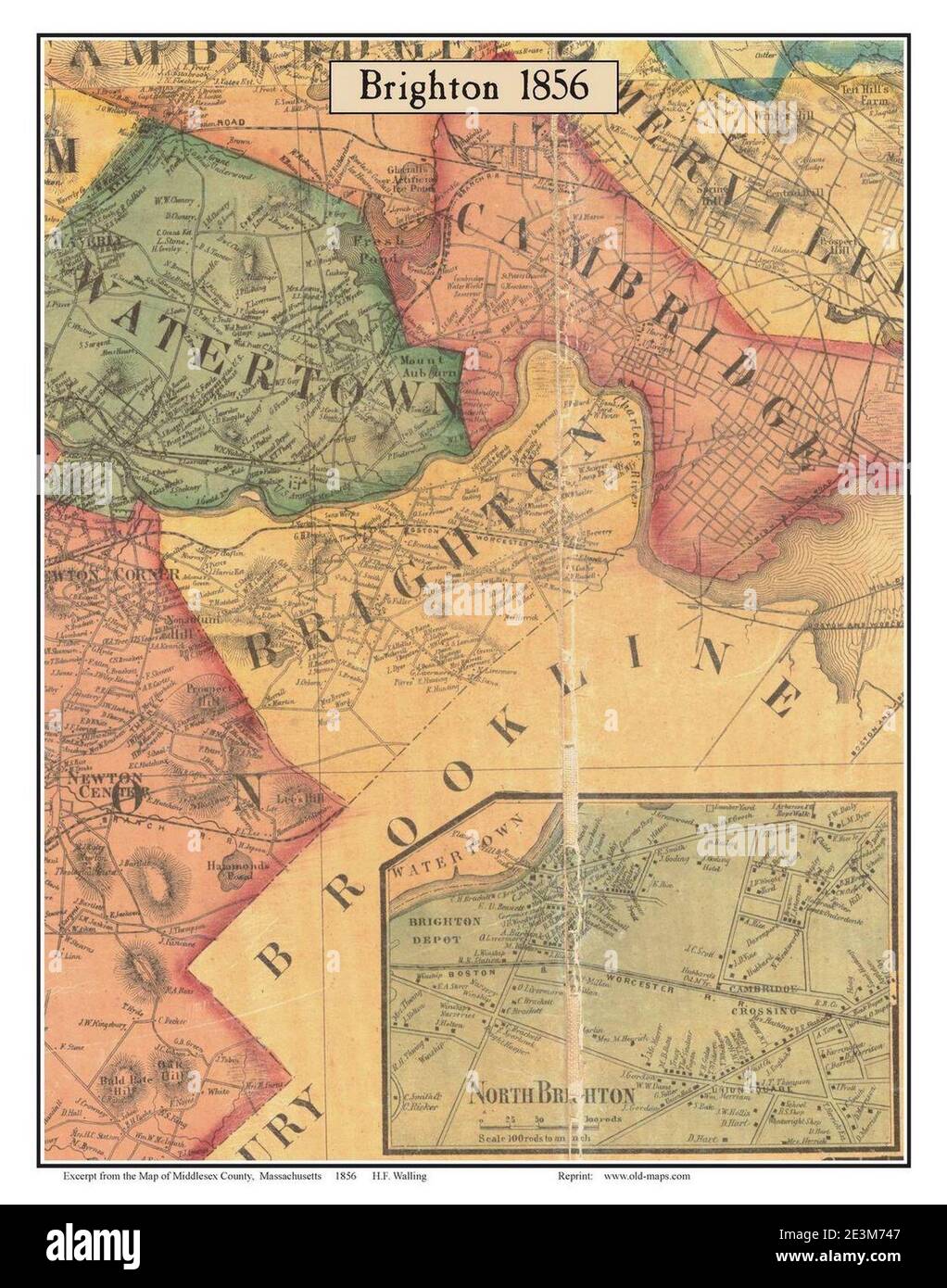 Map Of Brighton High Resolution Stock Photography and Images - Alamy