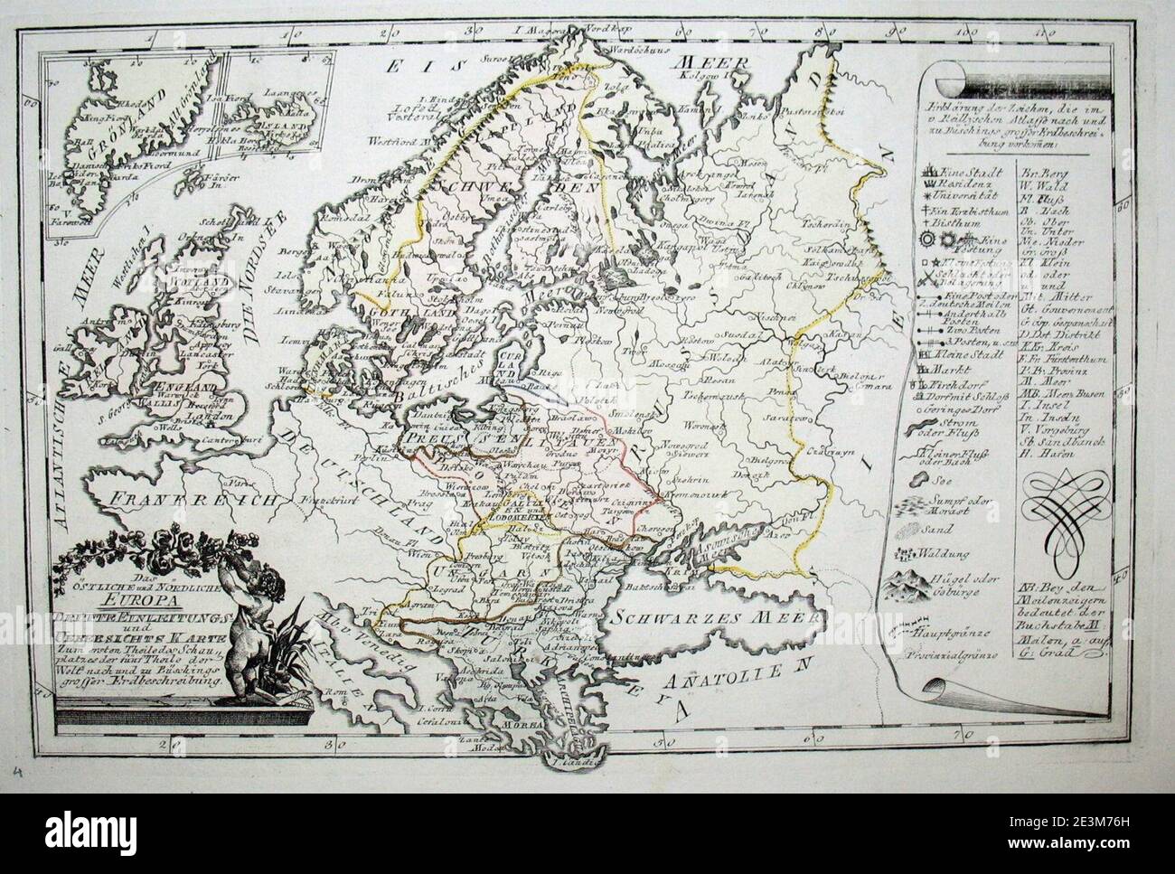 Map of Northern and Eastern Europe in 1791 by Reilly 0004 Stock Photo ...