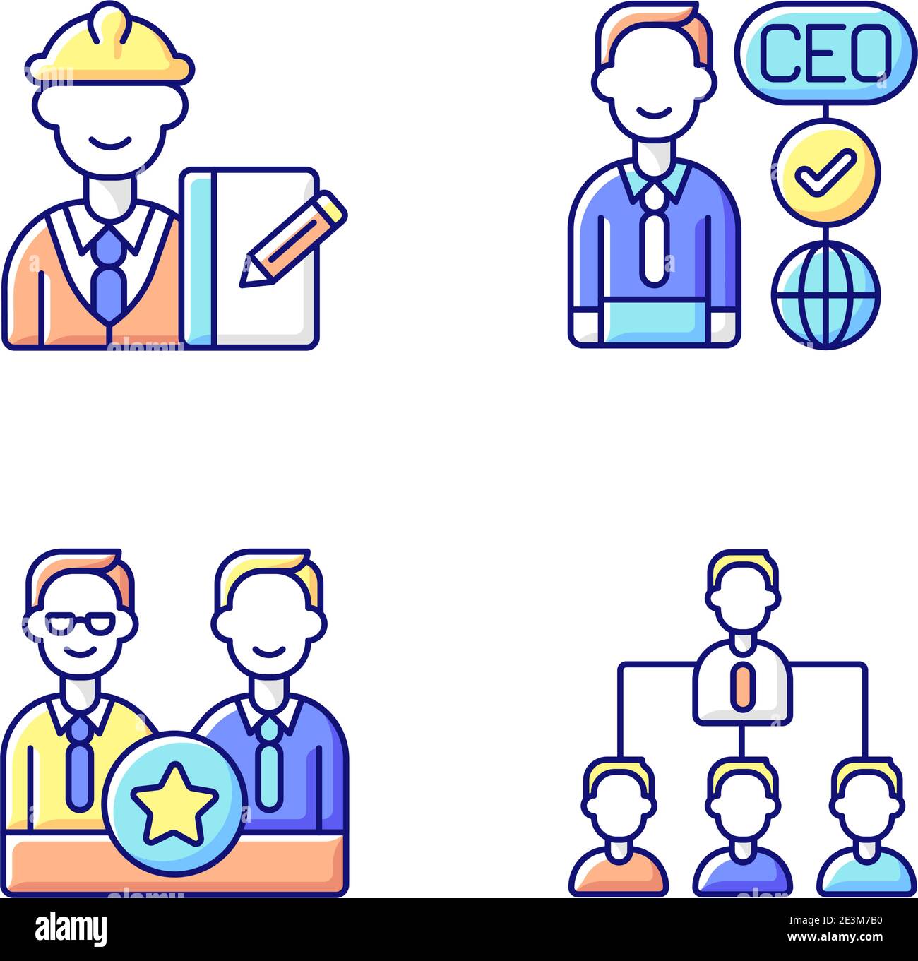 Hierarchical organization Cut Out Stock Images & Pictures - Alamy