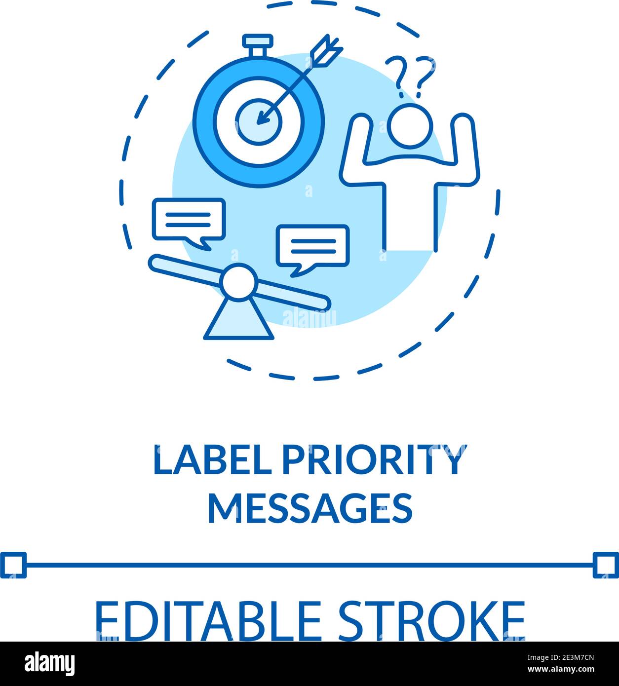Labeling priority messages concept icon Stock Vector Image & Art - Alamy