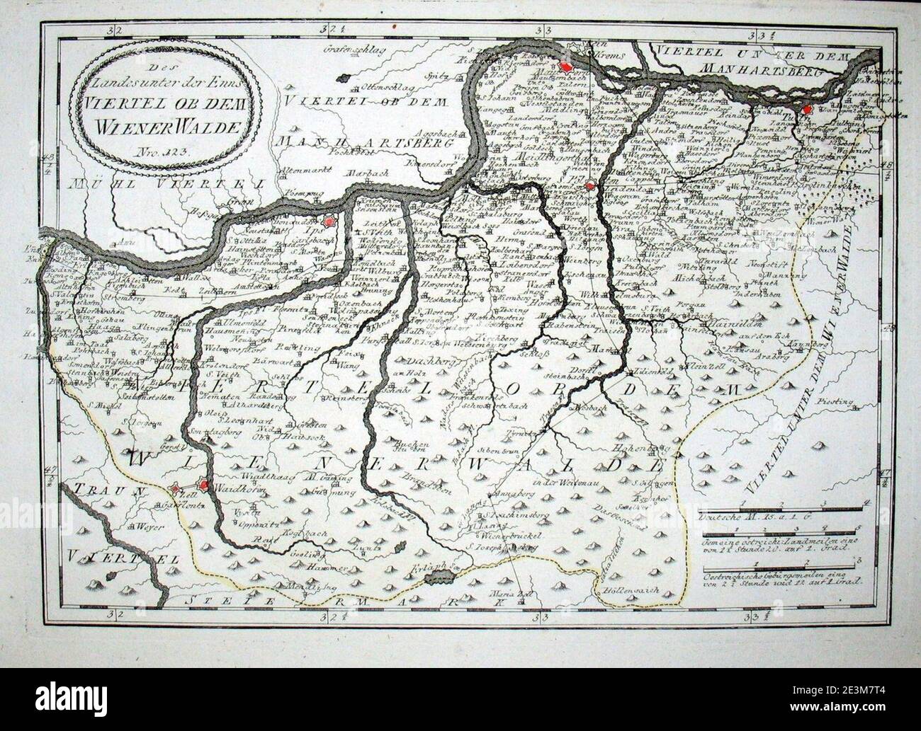 Archival austria map hi-res stock photography and images - Alamy