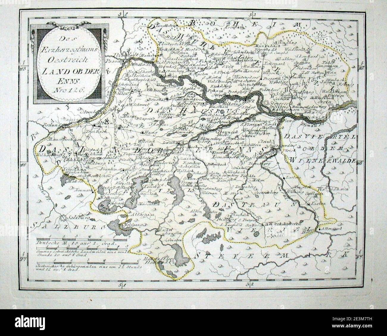 Archival austria map hi-res stock photography and images - Alamy