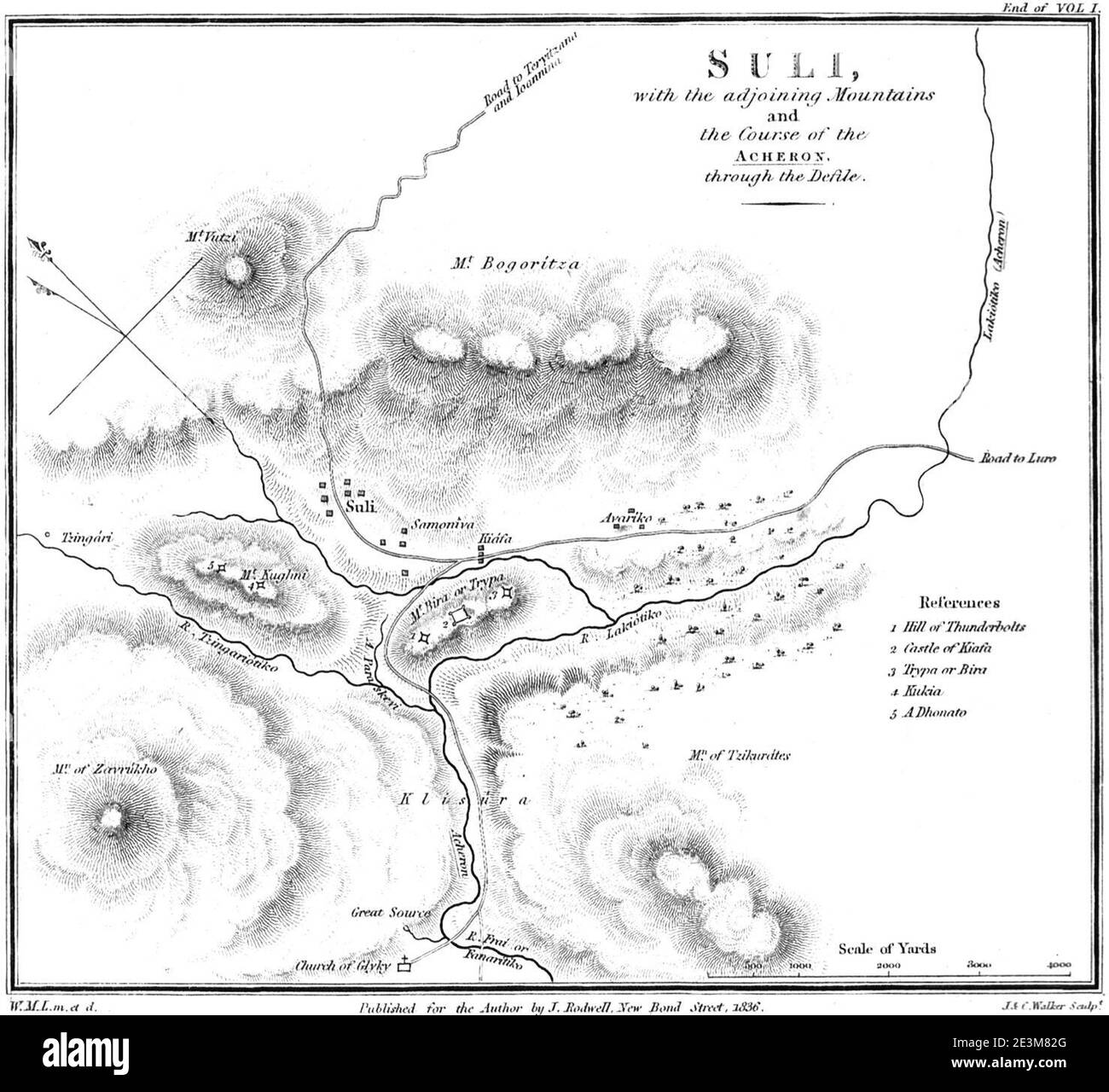 Map of Souli Stock Photo - Alamy