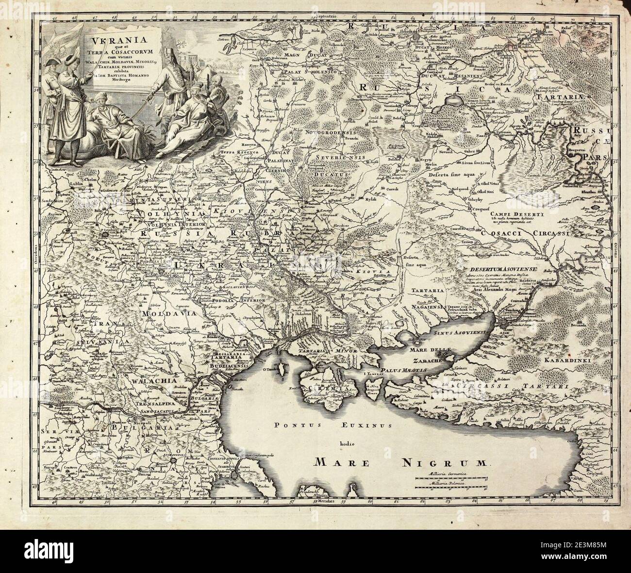 Map HOMANNO Ukrania Stock Photo - Alamy