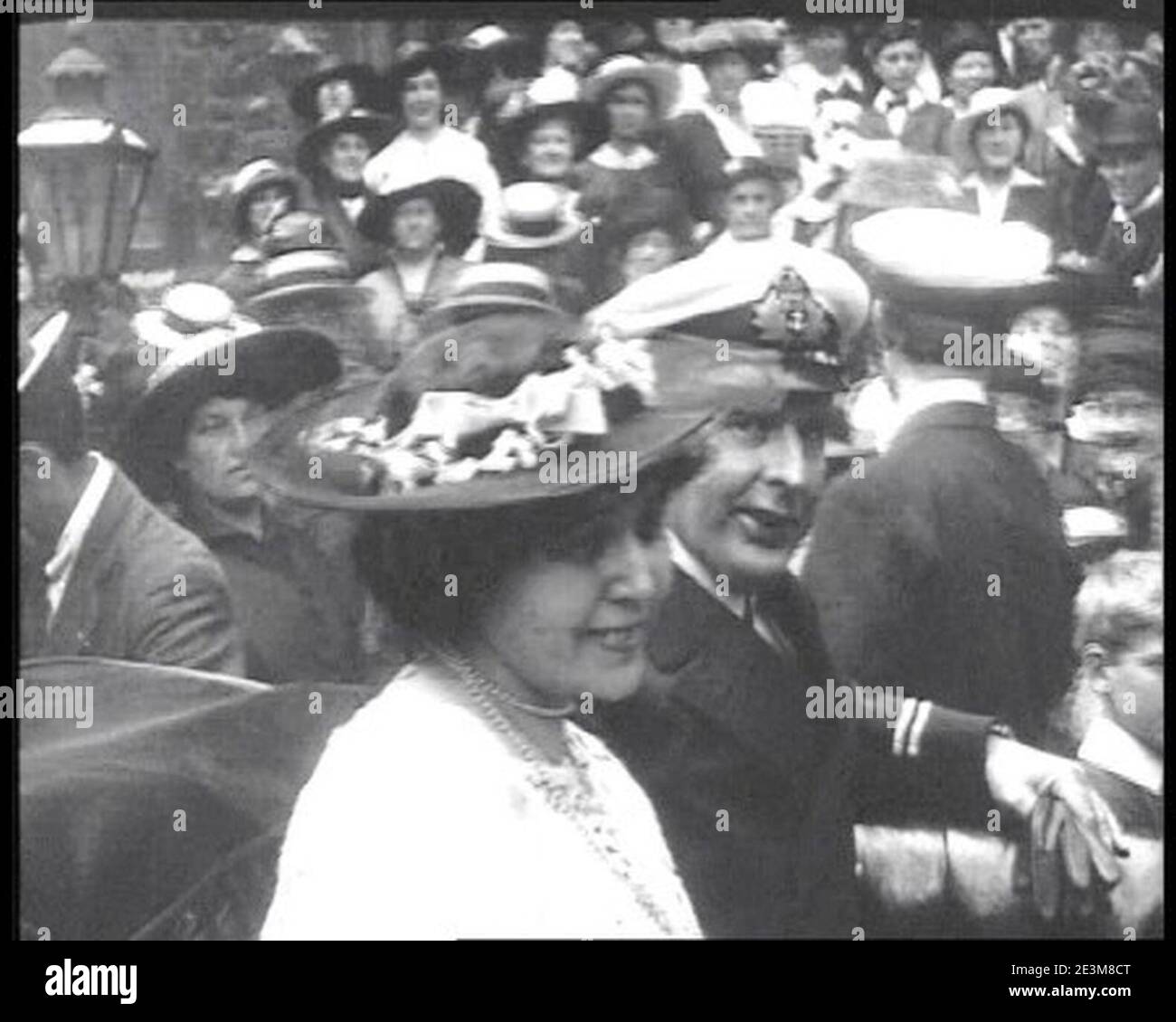 Marguerite Steinheil and Baron Abinger's wedding day, 1917 Stock Photo ...